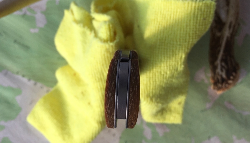 Smith & Sons Mudbug (sodbuster type) Lockback Natural Burlap Micarta ...
