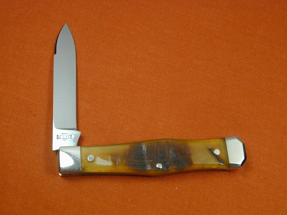 Titusville Cutlery Genuine Rams Horn Lexingtonian Coffin Jack Knife ...