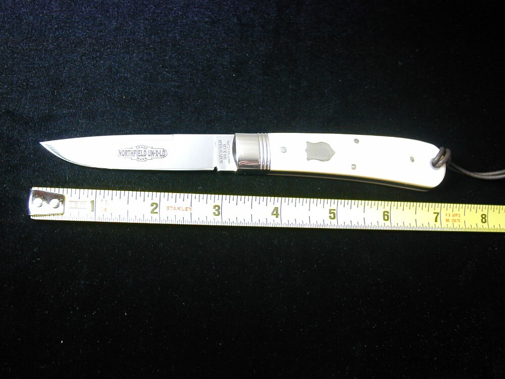 Great Eastern Cutlery GEC Ivory Linen Micarta Stingray Fixed Blade ...