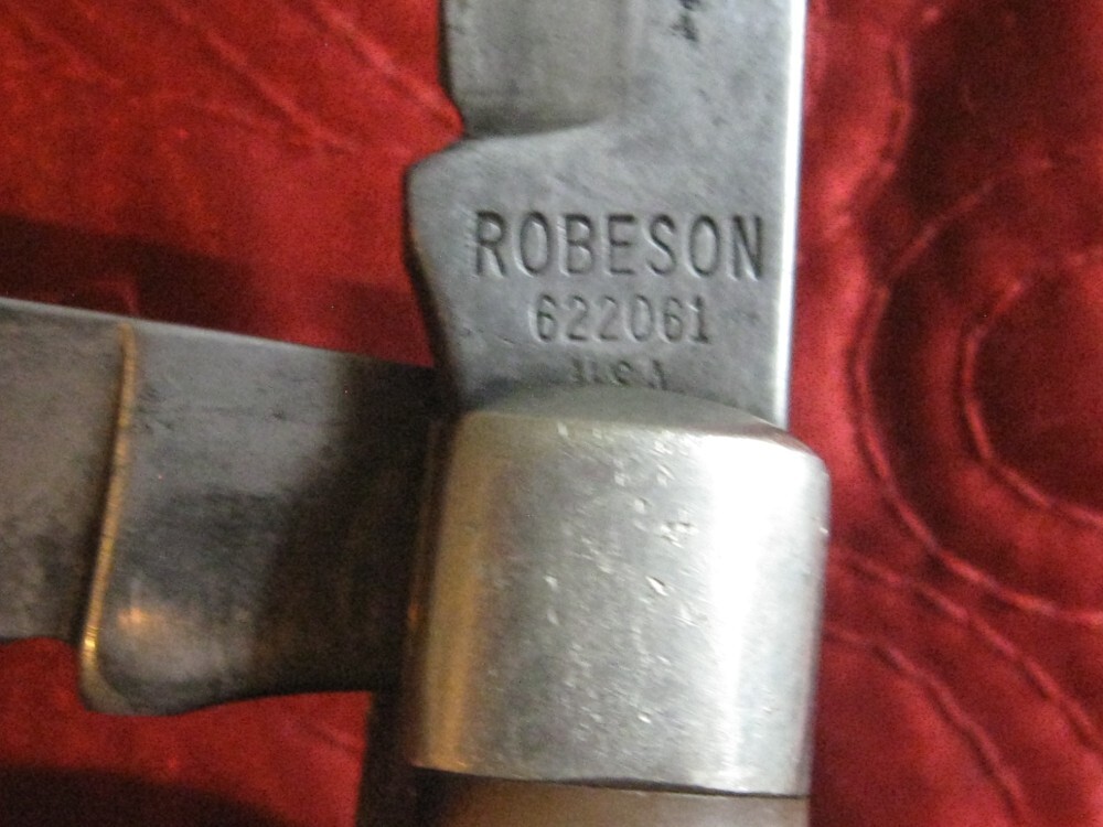 ROBESON 2 blade trapper w/ Delrin scales Pattern number 622061