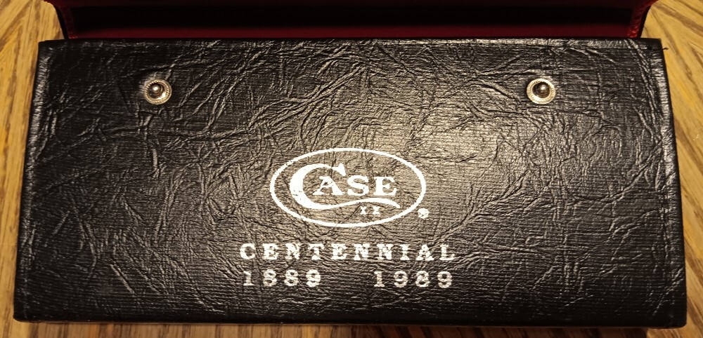 CASE XX Rogers Bone Damascus Centennial (1889-1989) 12 piece knife set ...