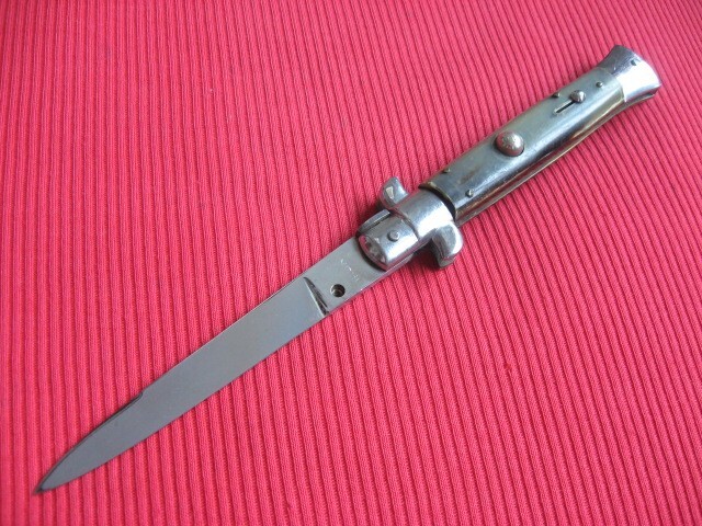 Vintage TRANSITIONAL 1960's Italian "INOX" STILETTO Switchblade Knife