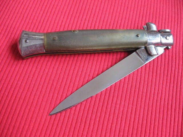 Vintage TRANSITIONAL 1960's Italian "INOX" STILETTO Switchblade Knife