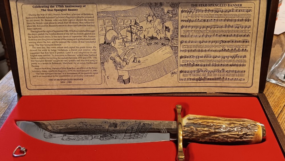 Case XX The Star Spangled Banner 175th Anniversary Knife 1814 - 1989 w ...