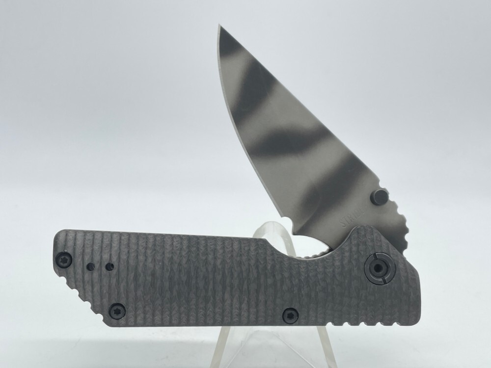 2007 STRIDER 15th Anniversary Tiger Stripe S30V Carbon Fiber AR LinerLock