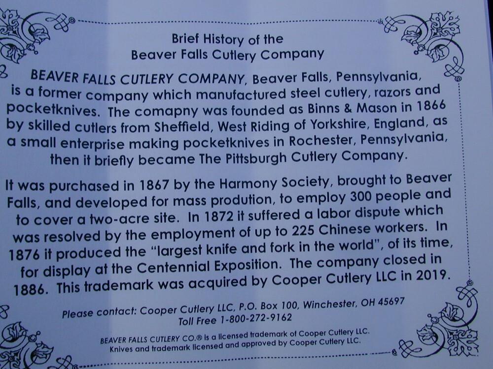 Beaver Falls Cutlery Co. Smooth LVS Abalone Jack Knife from Cooper ...