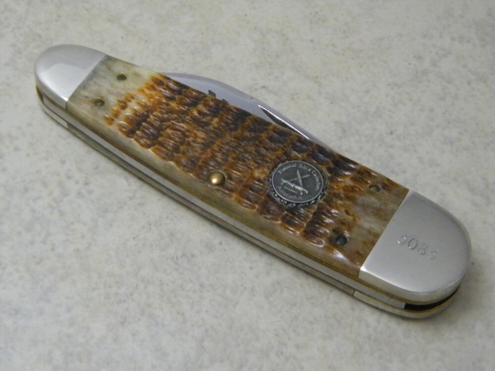 Case USA 1989 NKCA ROG 62070 SS Rogers Bone Large Sleeveboard Club Knife