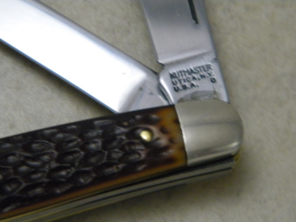 Kutmaster Utica NY USA Delrin Stockman Knife