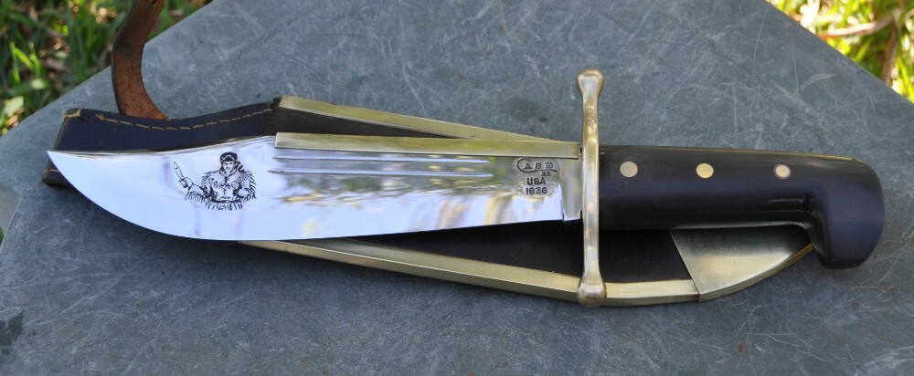 Case XX USA 1836 Davie Crocket Mint Stars On Back Of Guard With Correct ...