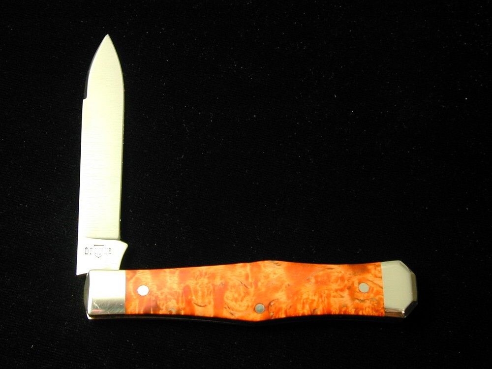 Titusville Cutlery Orange Arctic Birch Burl Wood Lexingtonian Coffin ...