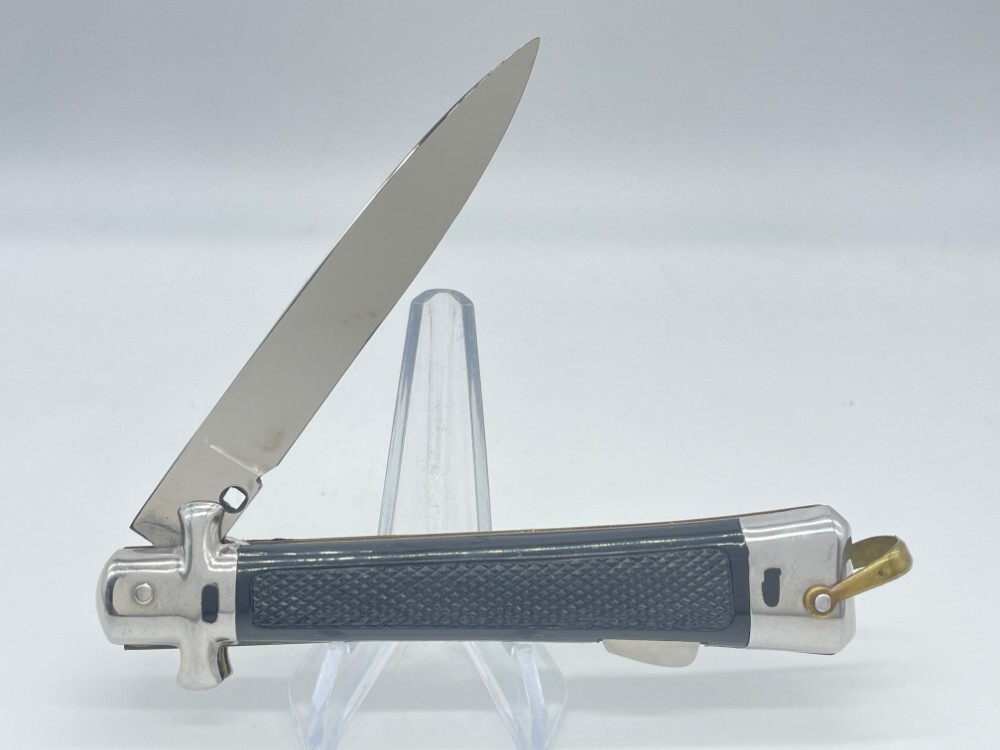 1960s BARGEON INOX France Large Black Switchblade Automatic