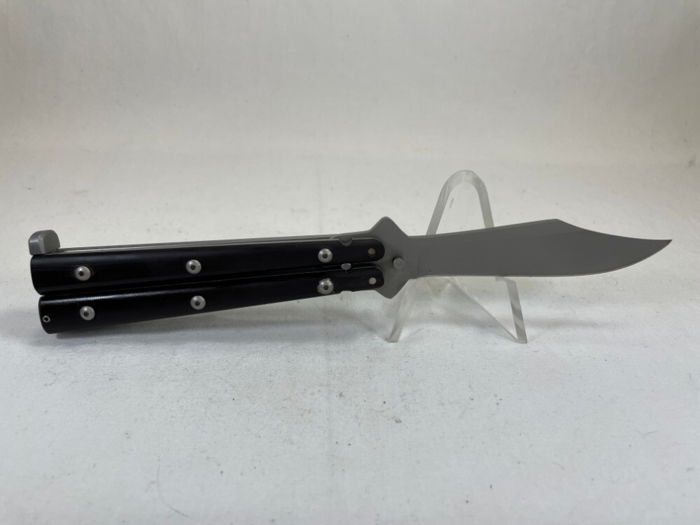 Early/Vintage WALTER ERICKSON Custom Dark Brown Balisong Butterfly w/ Pouch