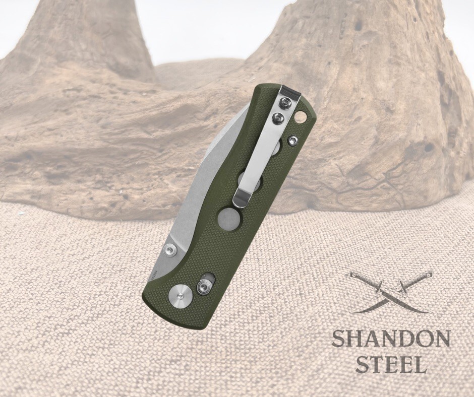 QSP Canary Glyde Lock Olive Green G10 Handle QS150GL-B1