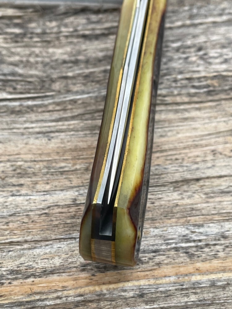 GEC NORTHFIELD ** 235120-L ANTIQUE AUTUMN NATURAL BONE PIONEER TRAPPER ...