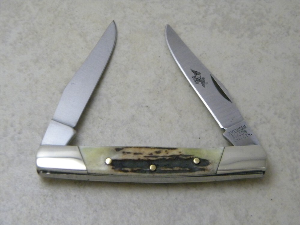 American Blade Chatt TN AB-25 Stag Mini Muskrat Knife