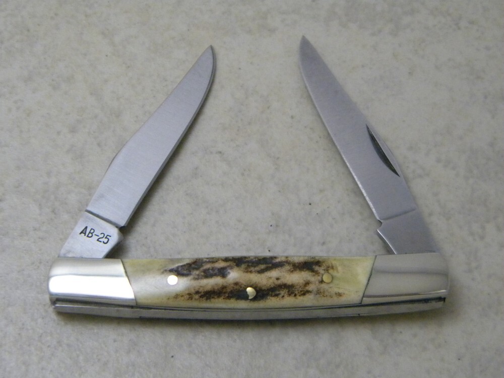 American Blade Chatt TN AB-25 Stag Mini Muskrat Knife