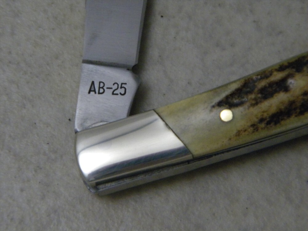 American Blade Chatt TN AB-25 Stag Mini Muskrat Knife