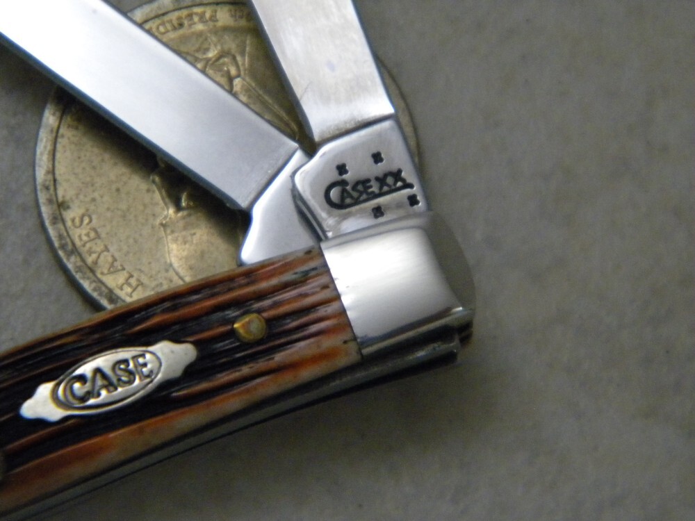 Case XX USA 4 Dot (2006) Autumn Barn Board Bone 6333 Mini Stockman Knife