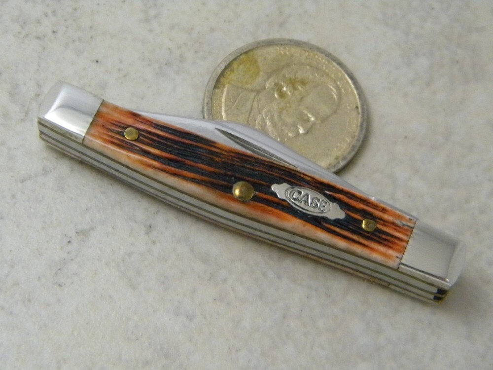 Case XX USA 4 Dot (2006) Autumn Barn Board Bone 6333 Mini Stockman Knife