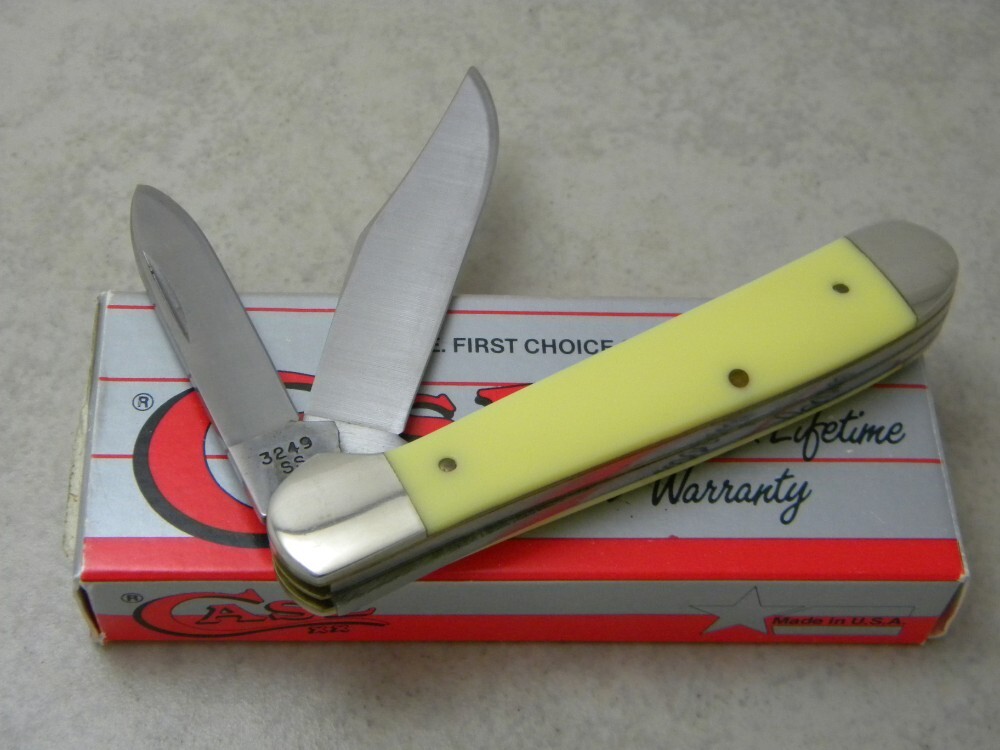 Case XX USA 1 Dot Yellow 3249 Copperhead Knife NIB