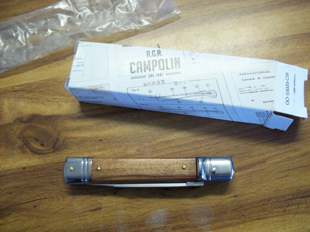 A.G.A. Campolin 8" Lever Maniago, Italy GO-55020-CW Rosewood UNUSED W/Box