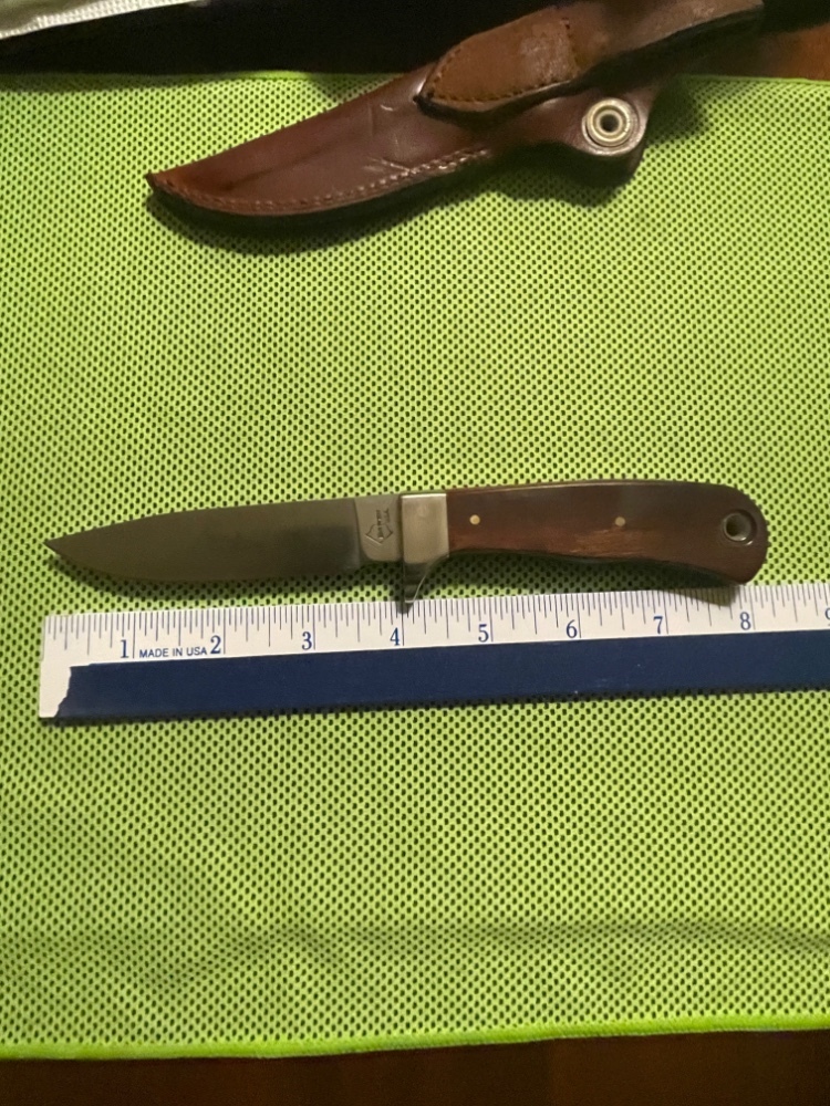 Vintage Bowen Wood Fixed Blade