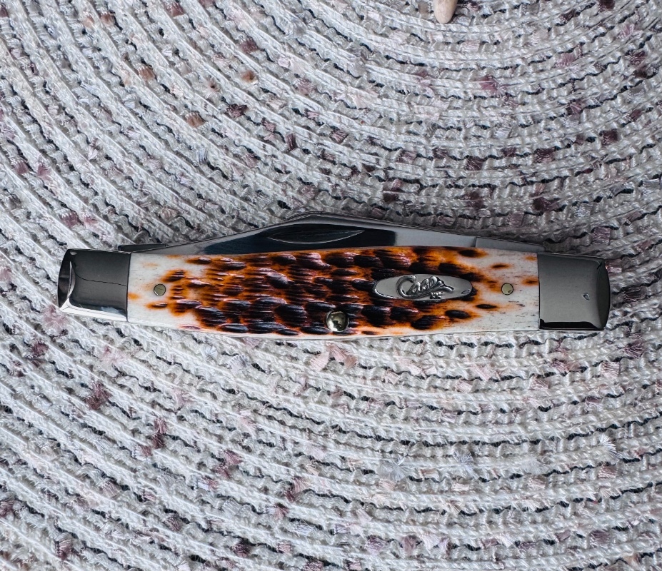 Case Amber Bone Large Stockman