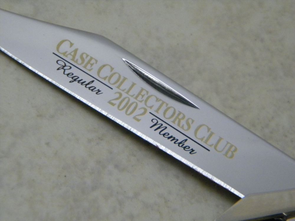 Case XX USA 2002 Burnt Moss Bone 6111 1/2L SS Case Collector's Club ...
