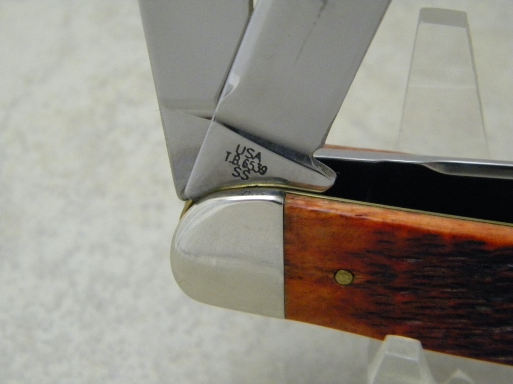 Case Bros. Cutlery Co. USA 2003 Russell Jig Chestnut Bone TB6539 SS ...