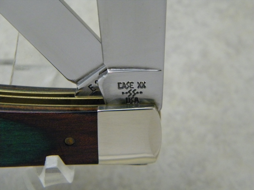 Case XX SS USA 4 Dot 1986 Earth Wood E254 SS Trapper Knife NIB