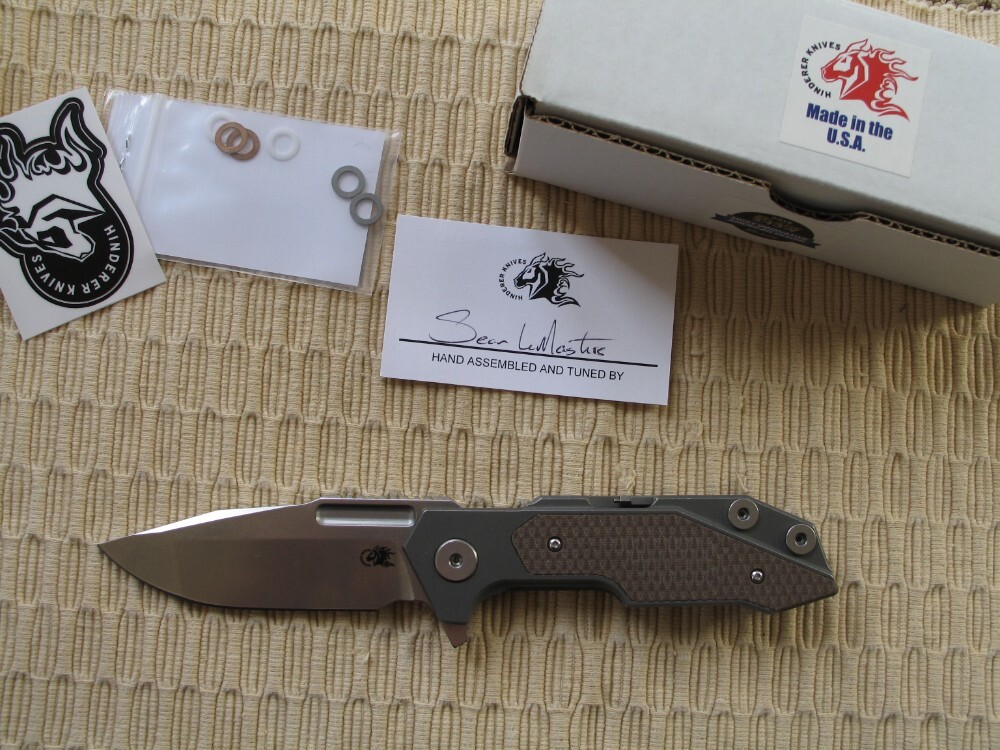 HINDERER - FULL TRACK - S45VN SPANTO BLADE (NIB)