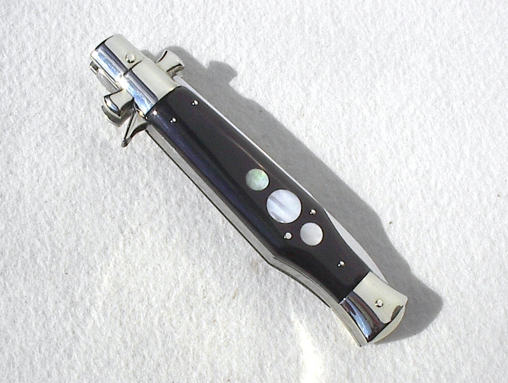 NEW AGA CAMPOILN 11" ( BLACK WIDOW ) WITH BLACK HORN MOTHER OF PEARL ...