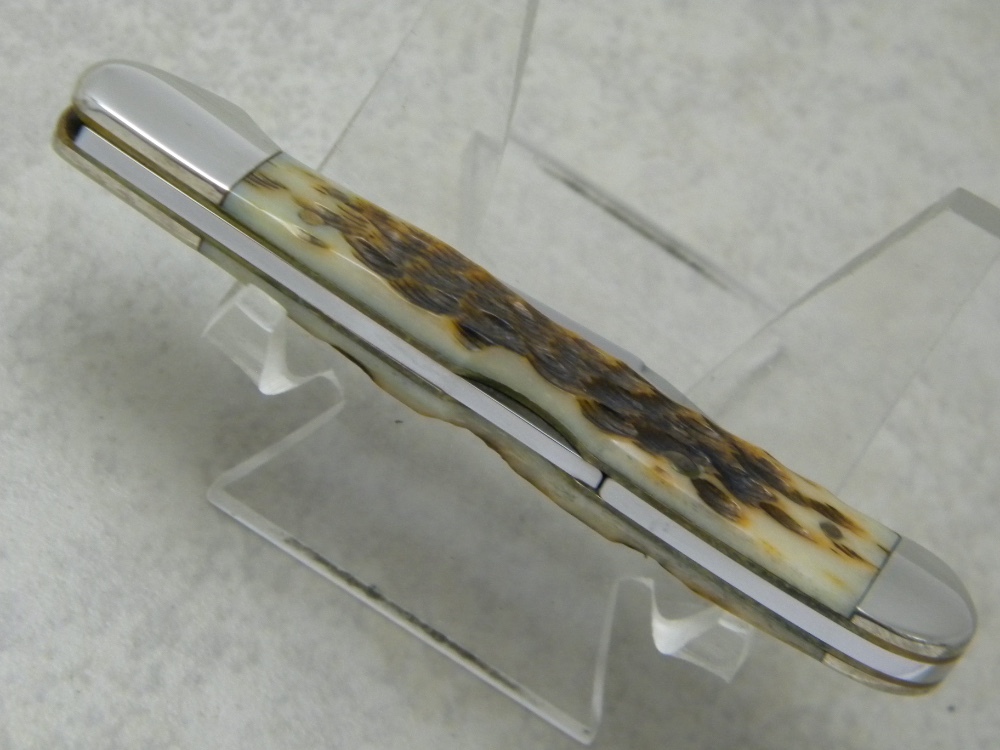 Case XX USA 10 Dot (2010) Amber Bone 61749L SS Mini Copperlock Knife
