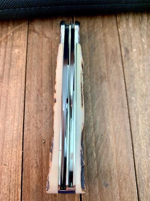 A.G.Russell Folding Hunter Sambar Stag Locking Main Blade Seki Japan ...