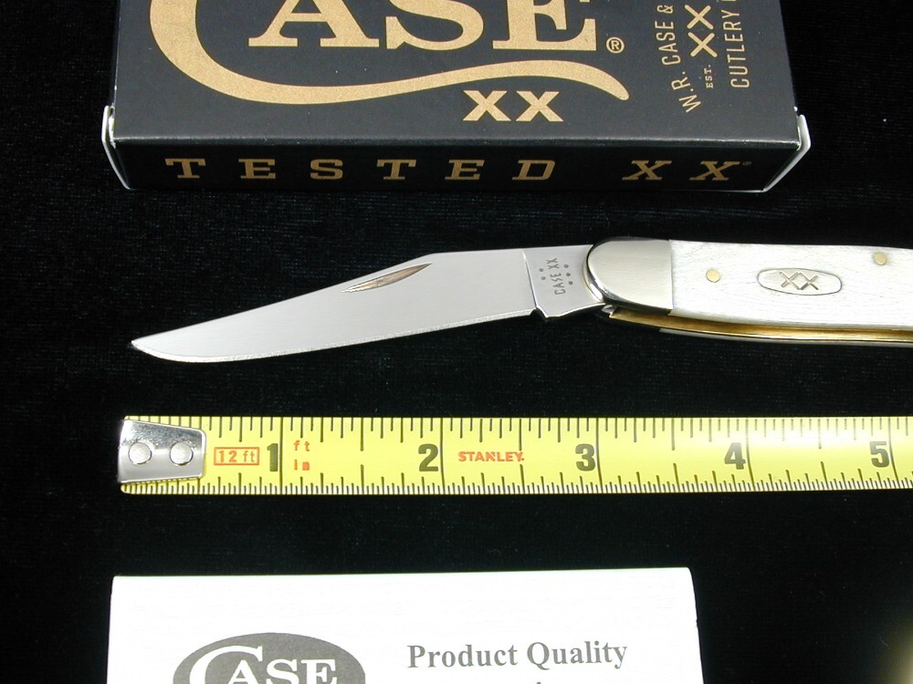 Case xx Smooth Natural Bone Muskrat Knife 13317 Made in USA NIB MUSKRAT ...