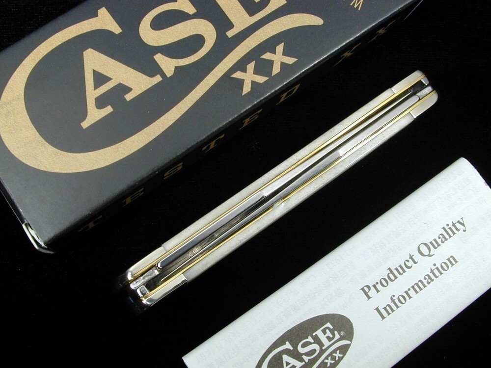 Case xx Smooth Natural Bone Muskrat Knife 13317 Made in USA NIB MUSKRAT ...