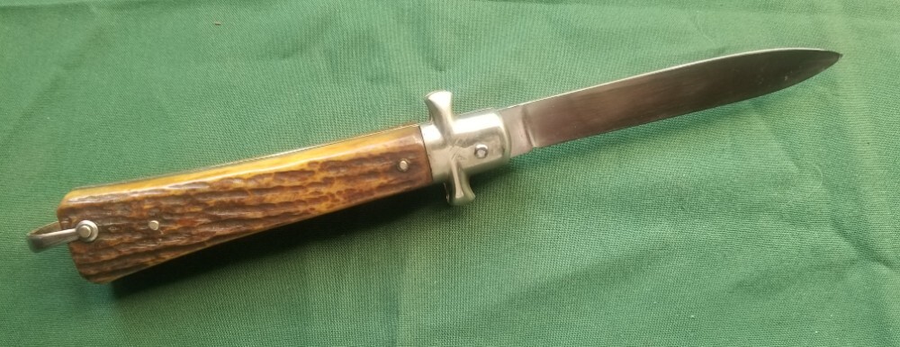 Vintage 50s French Bargeon Jigged Bone Auto