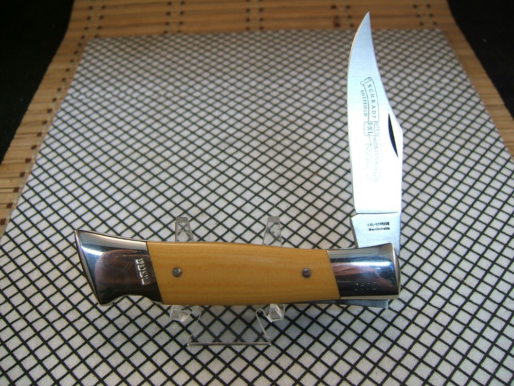 SCHRADE I-XL VINTAGE 1980 WESTENHELM MICARTA MINT LOCK BACK POCKET ...