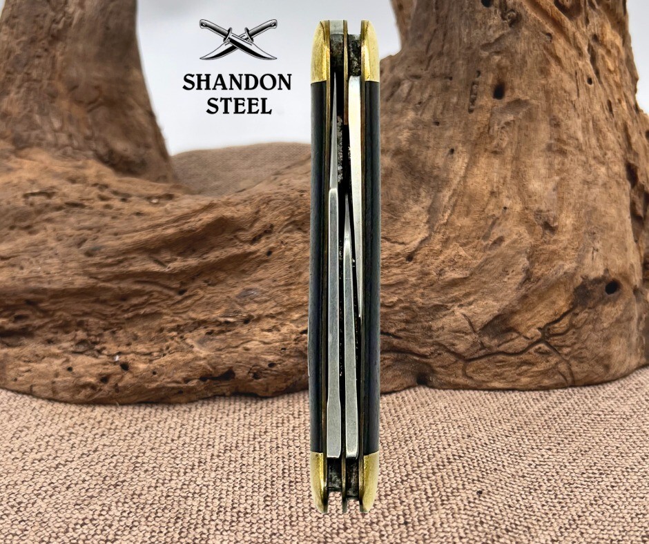 Robt Klass Kissing Crane 3 Blade Vintage Stockman Folding Pocket Knife ...