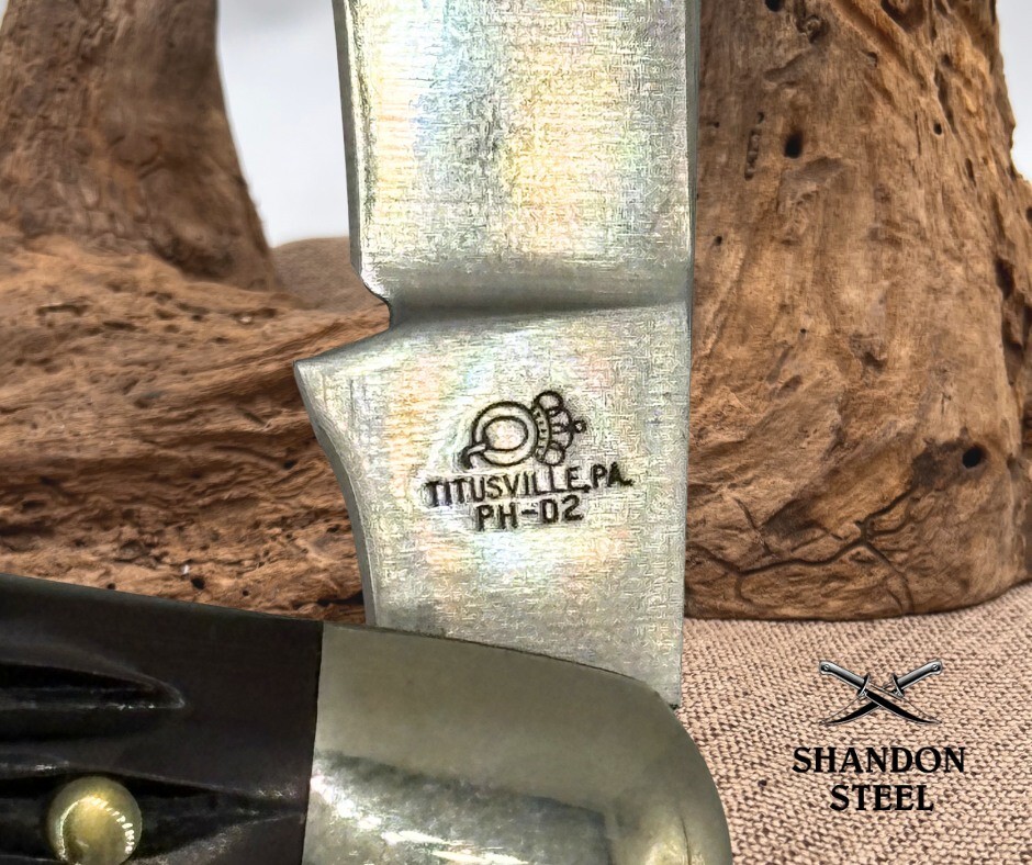 Queen Cutlery #66 S Muskrat Knife D2 Steel "Forest Edge" Winterbottom ...