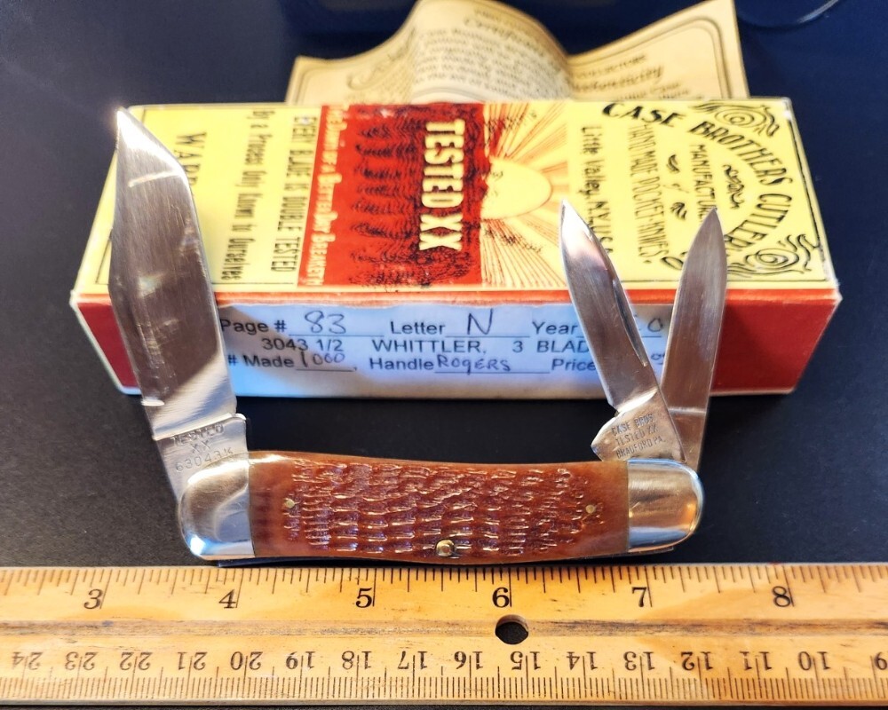 1990 Case Bros. Classic 63043 1/2 Whittler in original box 1 of 1000 ...