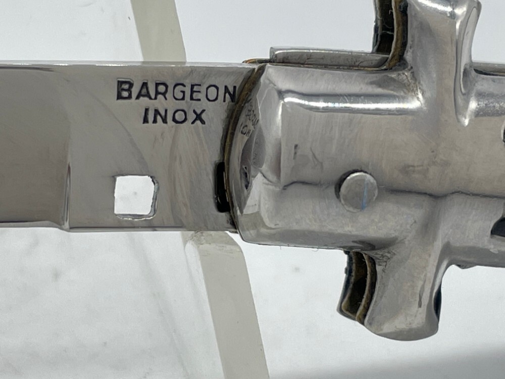1960s BARGEON INOX France Black Switchblade Automatic