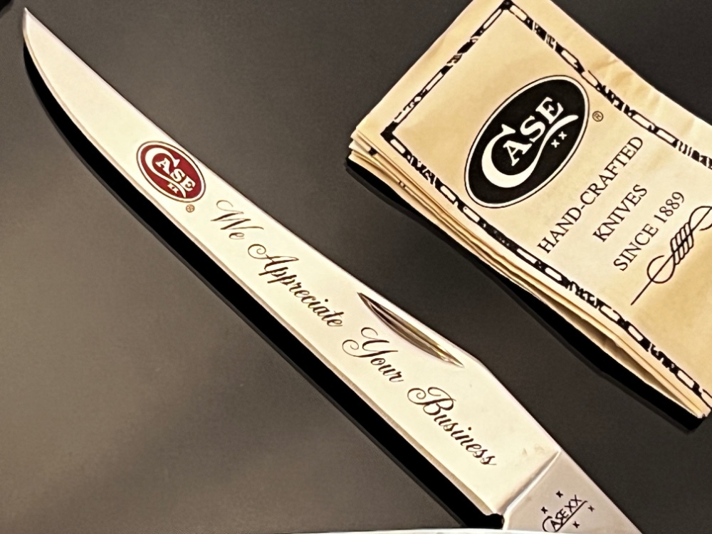 CASE XX JUMBO TEXAS TOOTHPICK 5-1/2”Smooth Natural Lasered Bone #002 ...