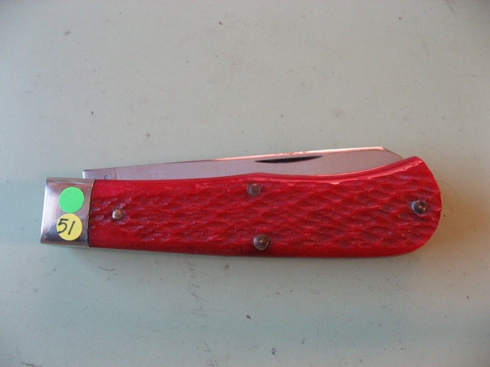 GREAT EASTERN NORTHFIELD 2007 73 PATTERN SCOUT WATER BUFFALO BONE RUBY RED
