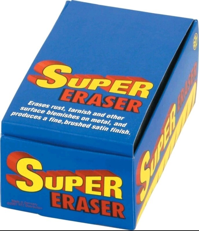 Super Eraser Cleans Rust Tarnish Blemishes From Knives Tools & More