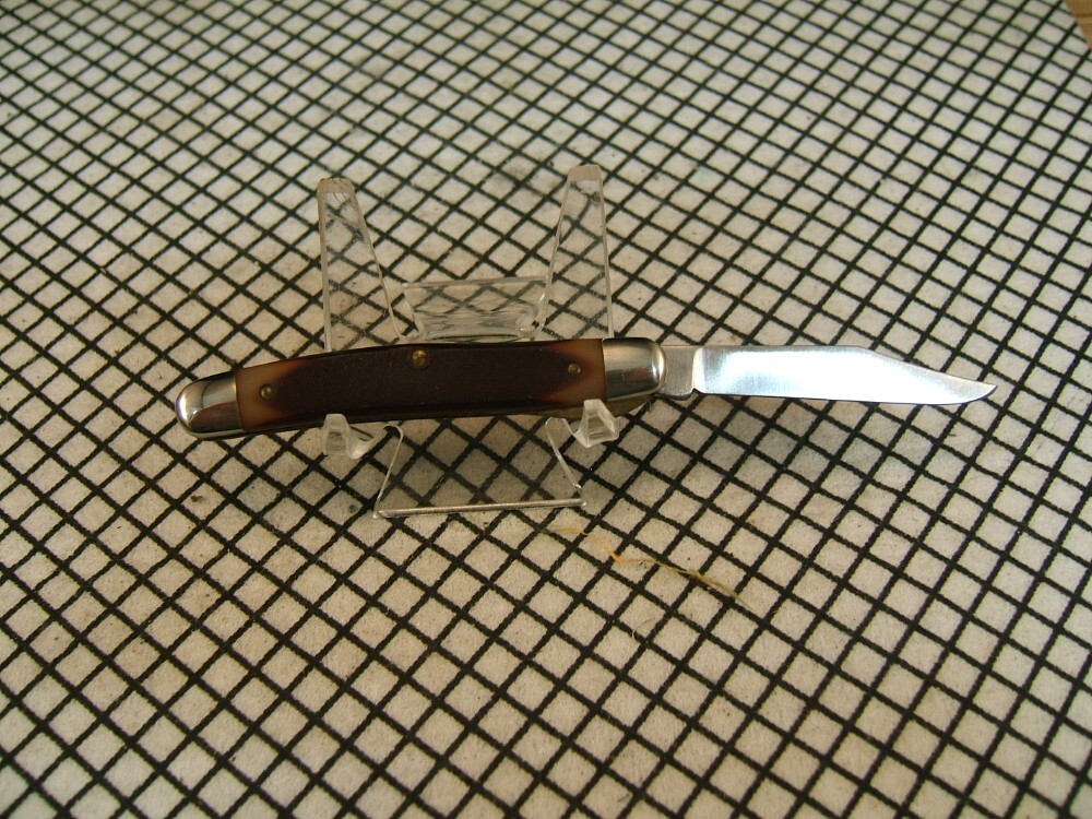 SCHRADE OLD TIMER 18OT MIGHTY MITE U.S.A. VINTAGE 1095 CARBON STEEL ...