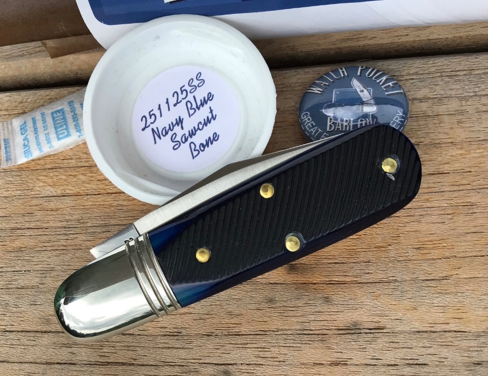 Great Eastern Cutlery 251125SS Watch Pocket Barlow Navy Blue Sawcut ...