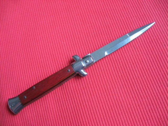 Older 9" Stamina Wood Bayonet BLADE ITALIAN STILETTO Knife