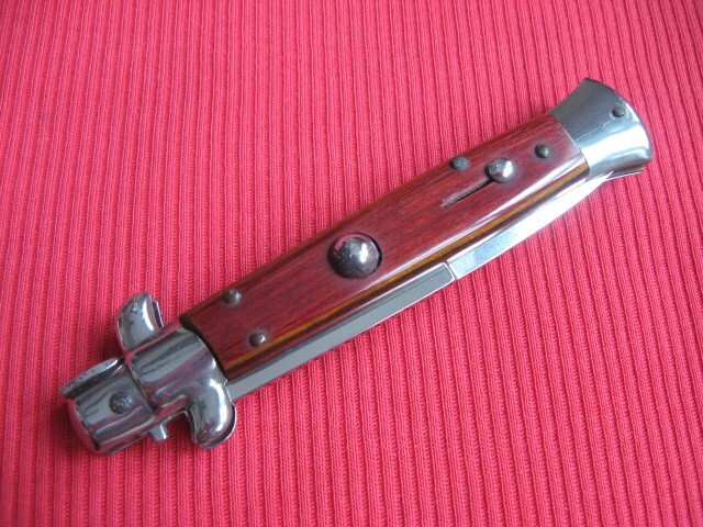 Older 9" Stamina Wood Bayonet BLADE ITALIAN STILETTO Knife